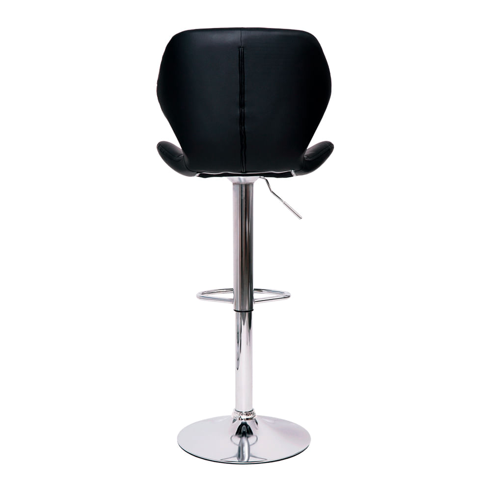 Banqueta Slim Confort Com Regulagem de Altura Preta - Waw Design